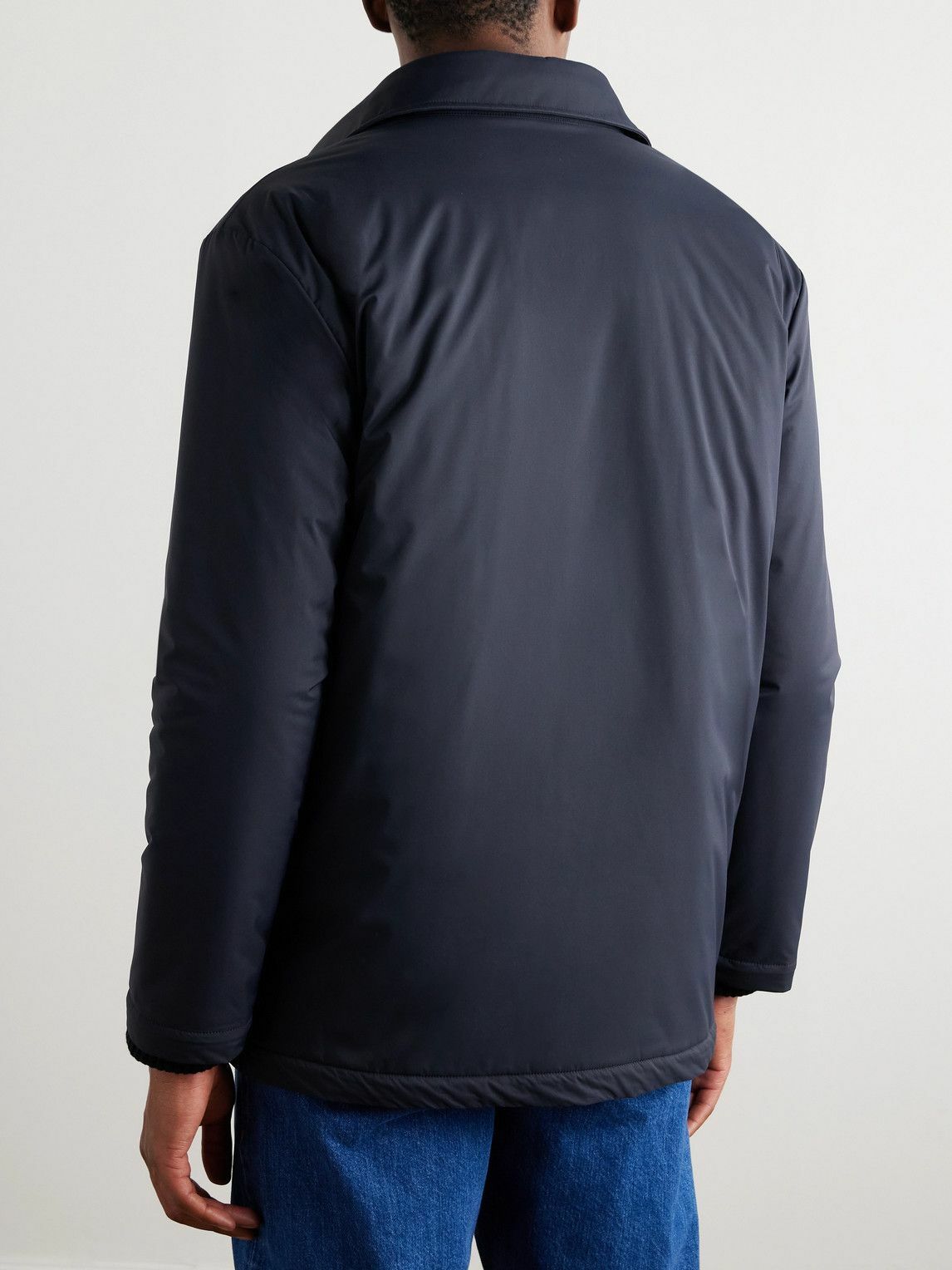 Kiton - Padded Shell Shirt Jacket - Blue Kiton