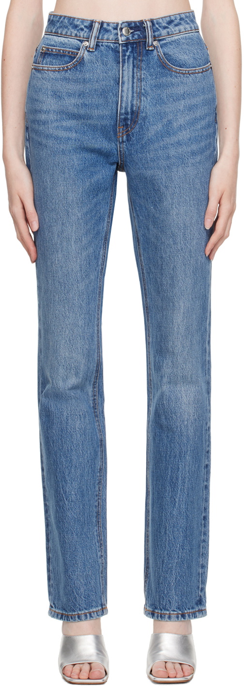 Alexander Wang Blue Stacked Jeans Alexander Wang