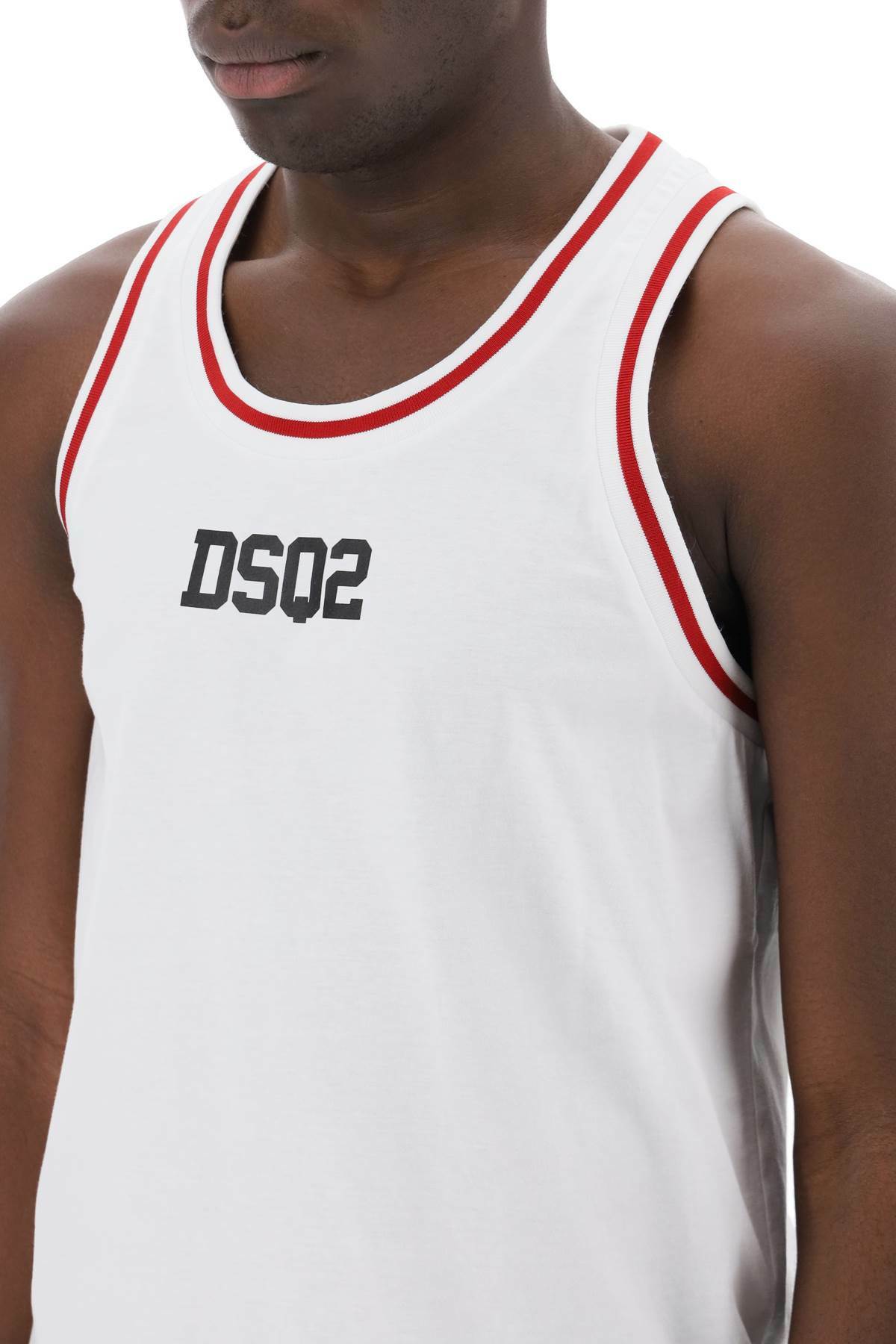 DSQUARED2 "cotton dsq2 cool tank White Dsquared2