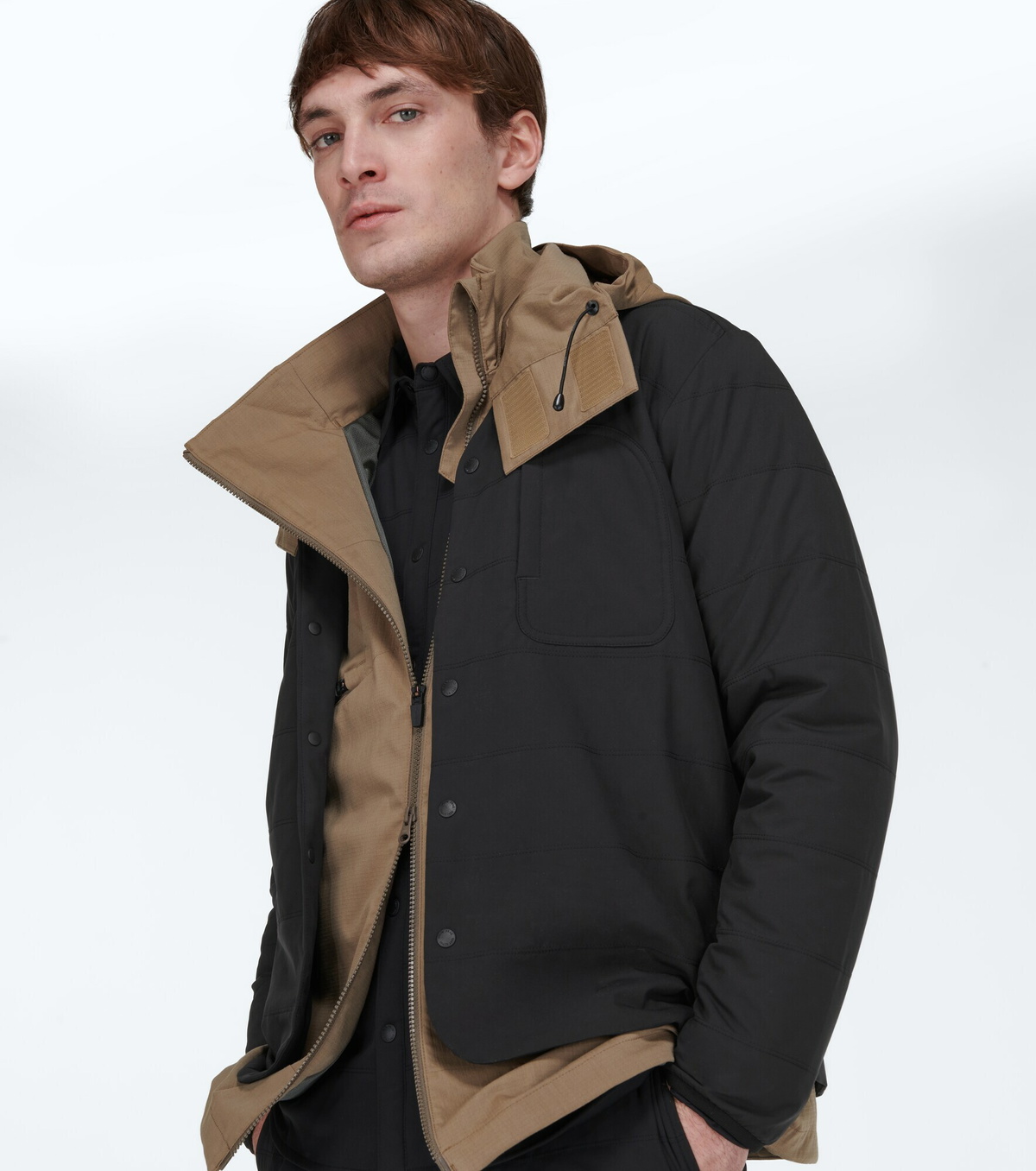 Snow Peak - Flexible Insulated nylon cardigan Snow Peak