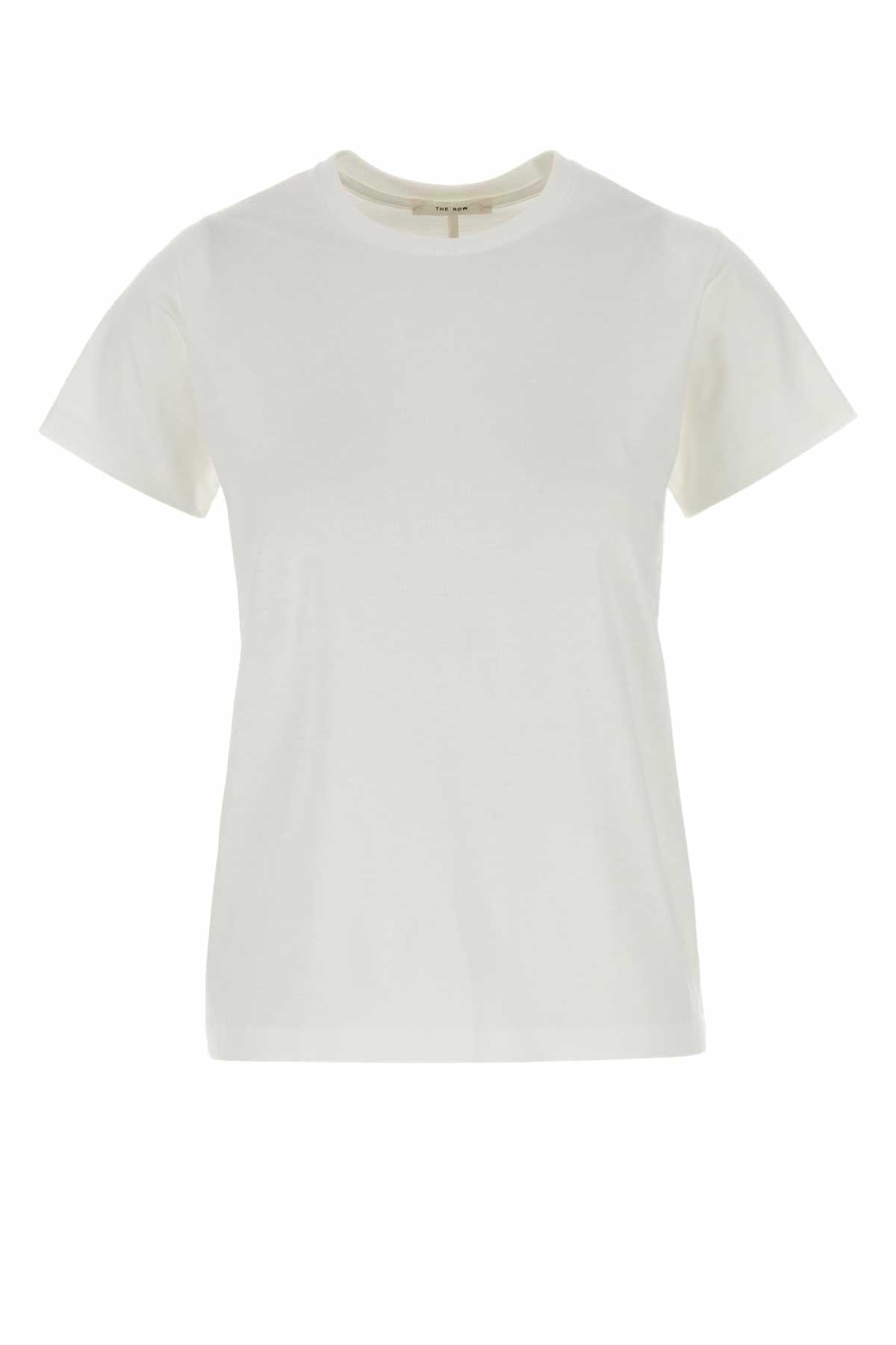 The Row White Cotton Florie T-shirt The Row
