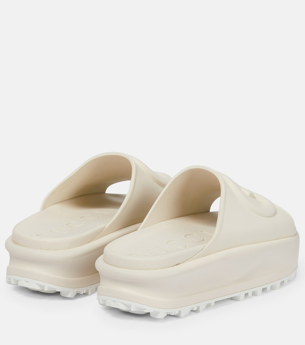 Gucci - Interlocking G platform slides Gucci