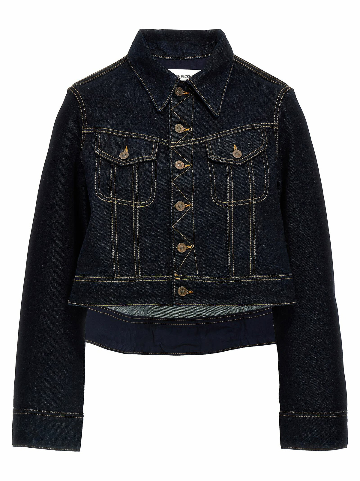 Victoria Beckham Denim Cropped Jacket Victoria Beckham