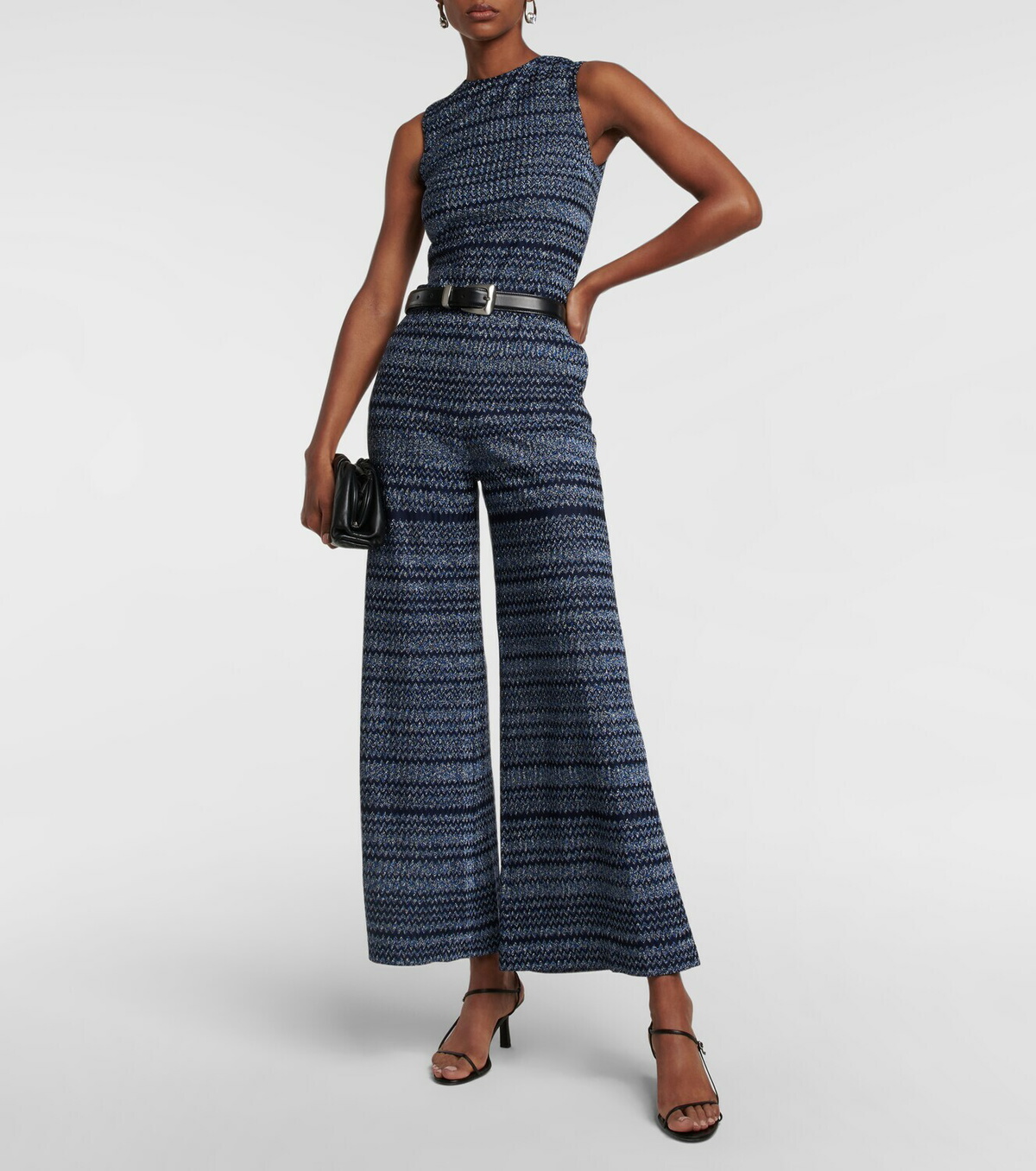 Missoni - Zig-zag knit lamé jumpsuit Missoni Missoni - Zig-zag knit lamé jumpsuit Missoni