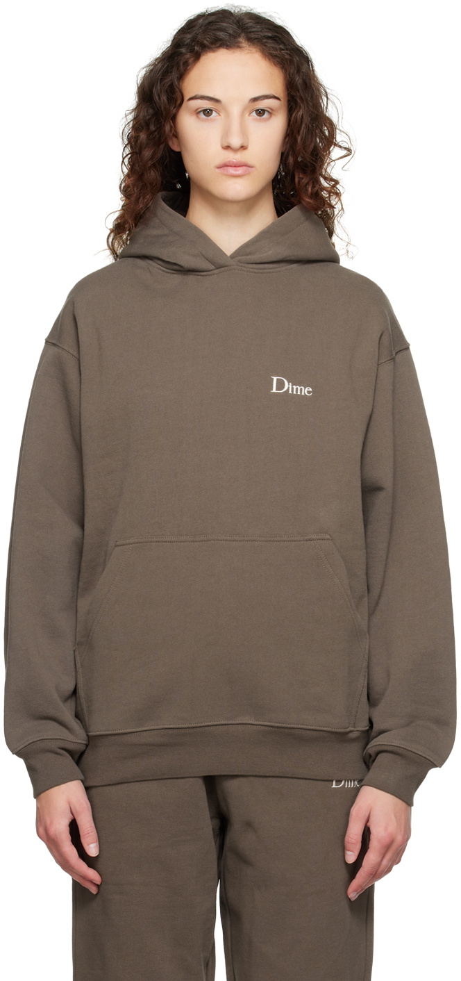 Dime Brown Classic Hoodie Dime