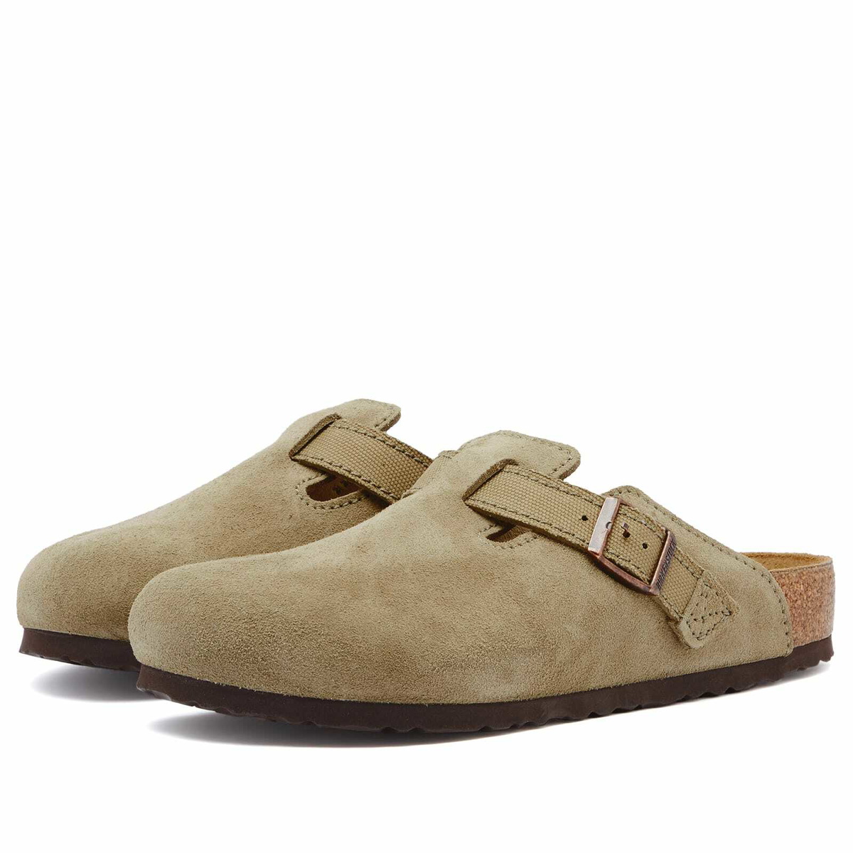 Birkenstock Men's x Jesse Leyva Boston Clog - Faded Khaki Suede/Canvas ...