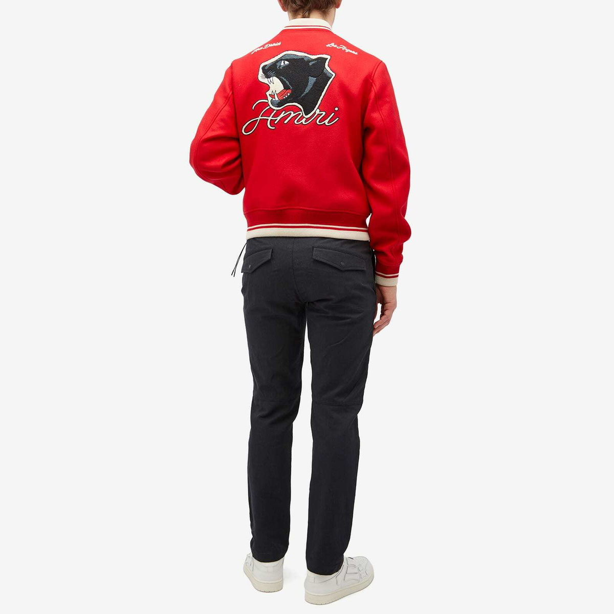 AMIRI Men's Panther Bomber Jacket in Varsity Red Amiri