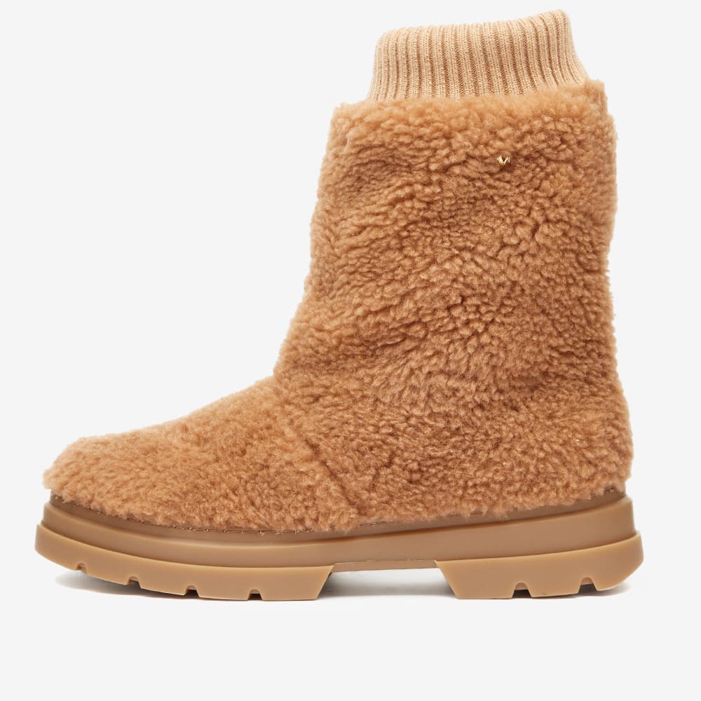 Max Mara Women's Tanith Teddy Boot in Camel Max Mara