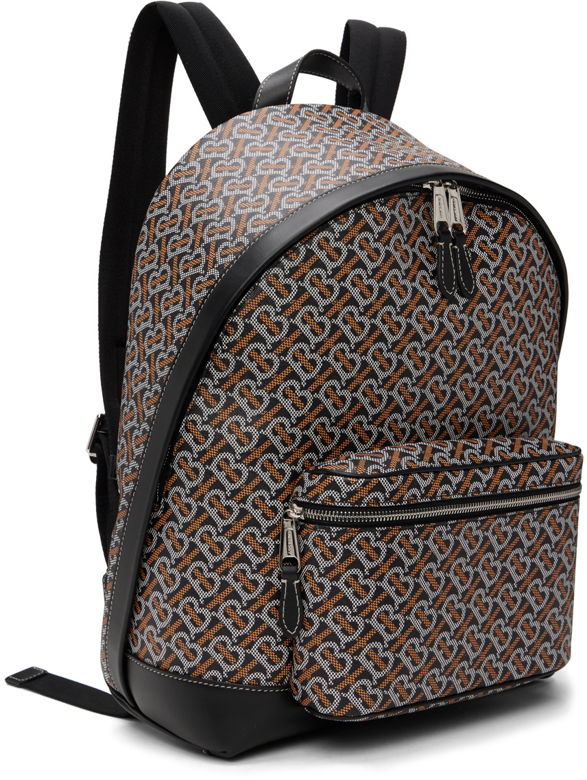 Burberry Black & Orange Monogram Backpack Burberry