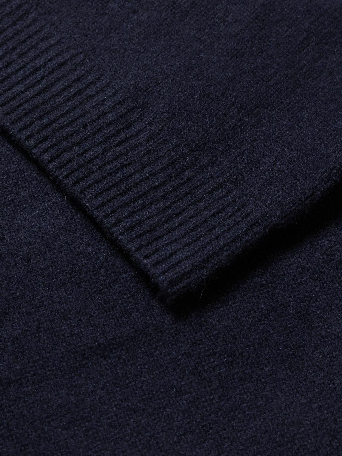 Mr P. - Brushed-Cashmere Sweater - Blue Mr P.
