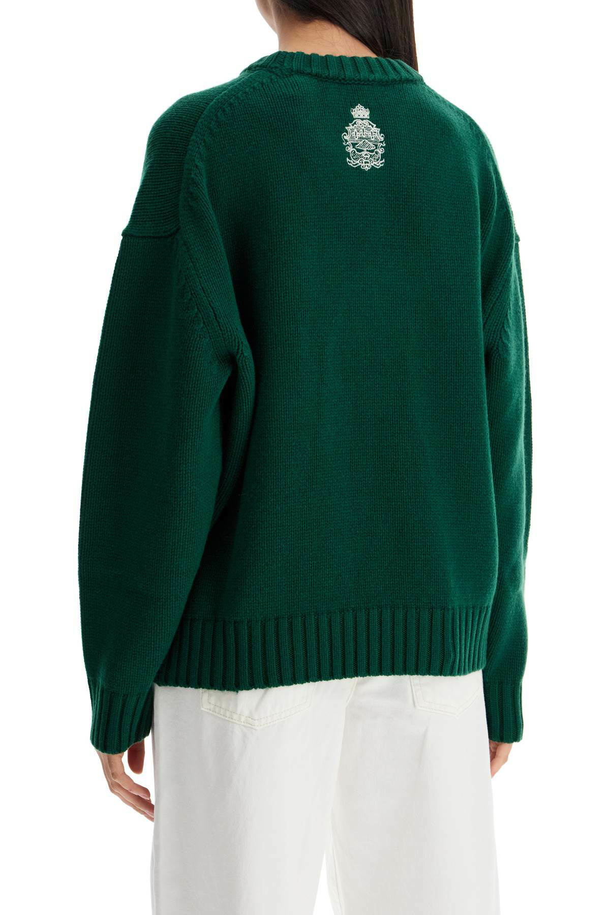 FRAME cashmere pullover with ritz paris frame Green Frame Denim