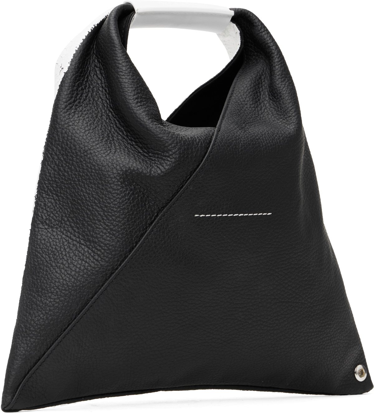 MM6 Maison Margiela Black & White Triangle Mini Tote MM6 Maison Margiela