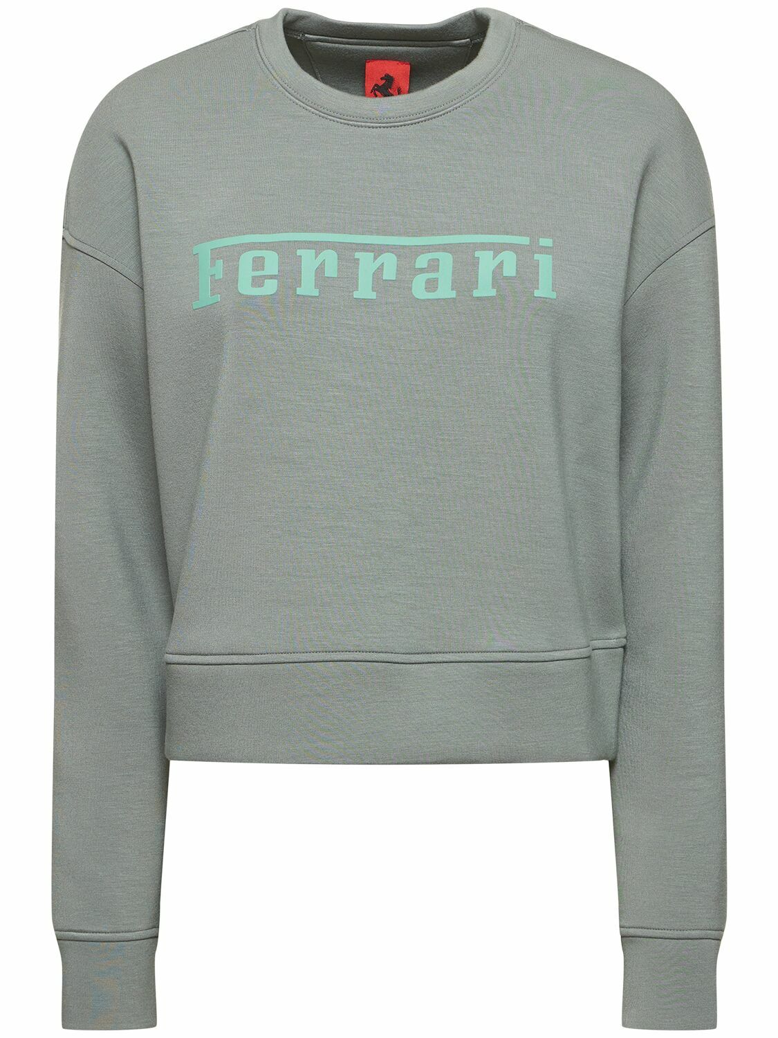 FERRARI - Scuba Viscose Blend Crewneck Sweatshirt Ferrari