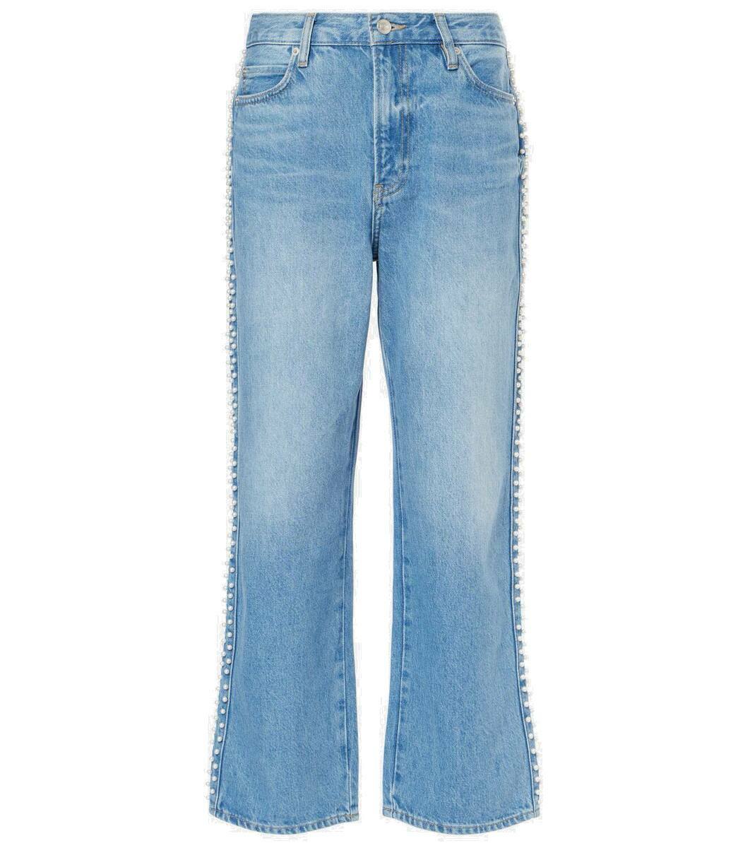Frame Atelier Le Jane embellished cropped jeans Frame Denim