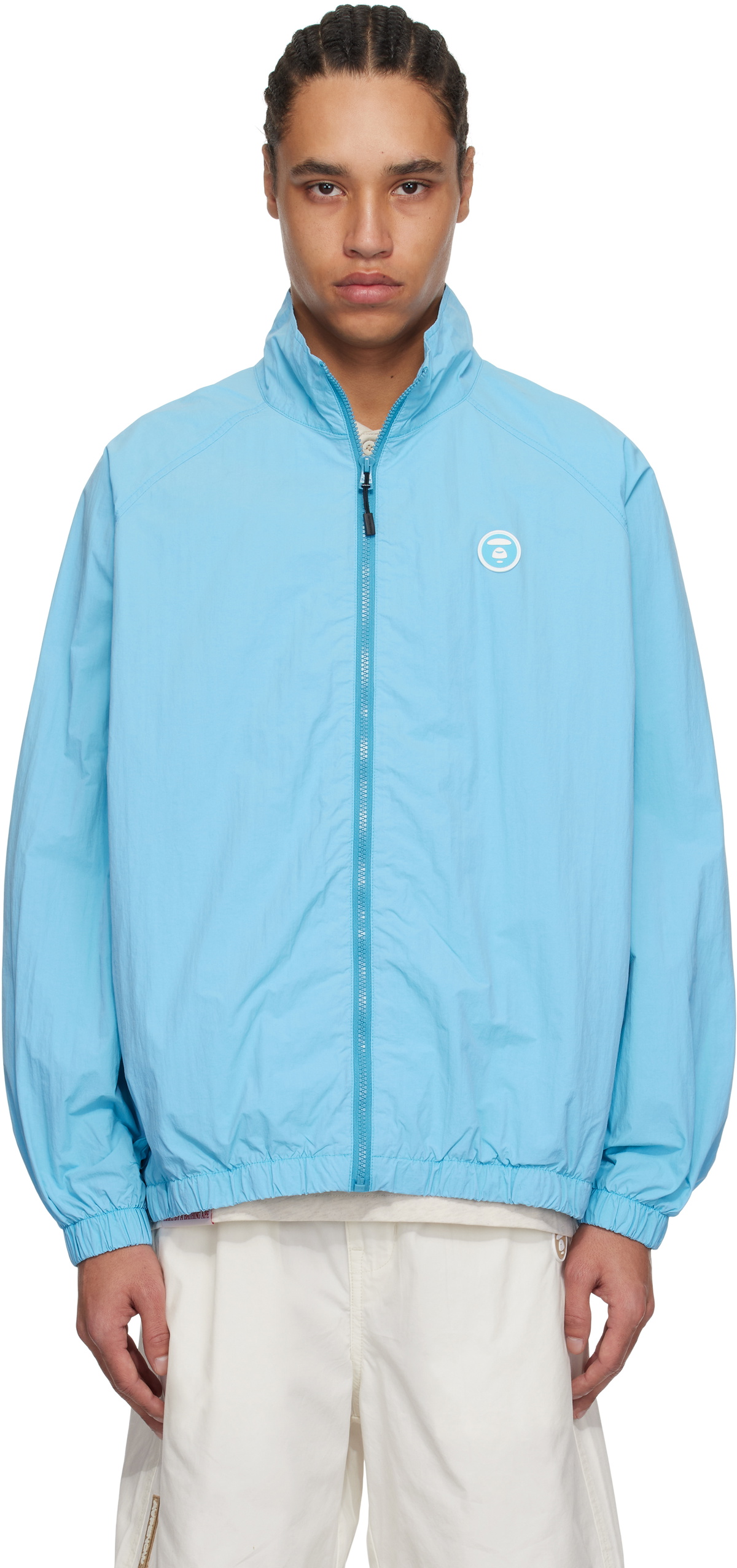 AAPE by A Bathing Ape Blue 'AAPE Now' Light Weight Jacket AAPE by A ...