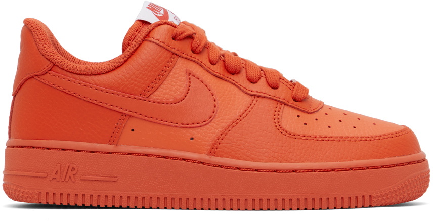 Nike Orange Air Force 1 '07 Sneakers Nike