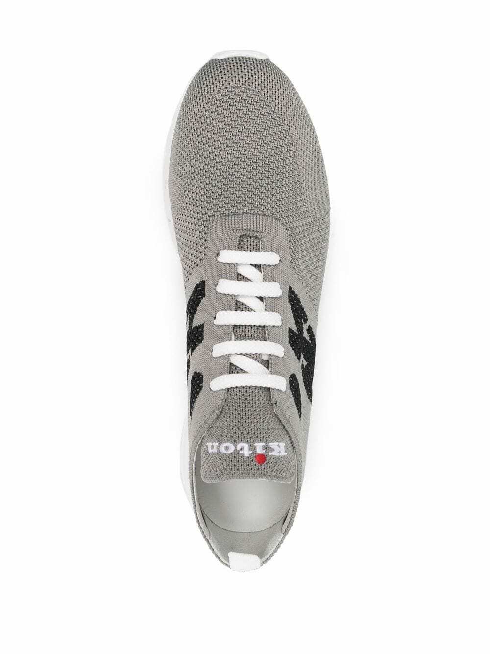 KITON - Logo Knitted Sneakers Kiton