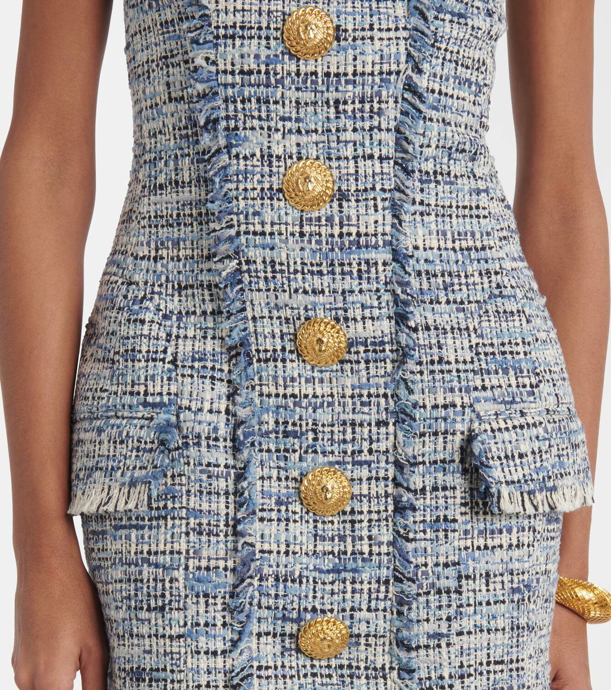 Balmain Denim tweed minidress Balmain