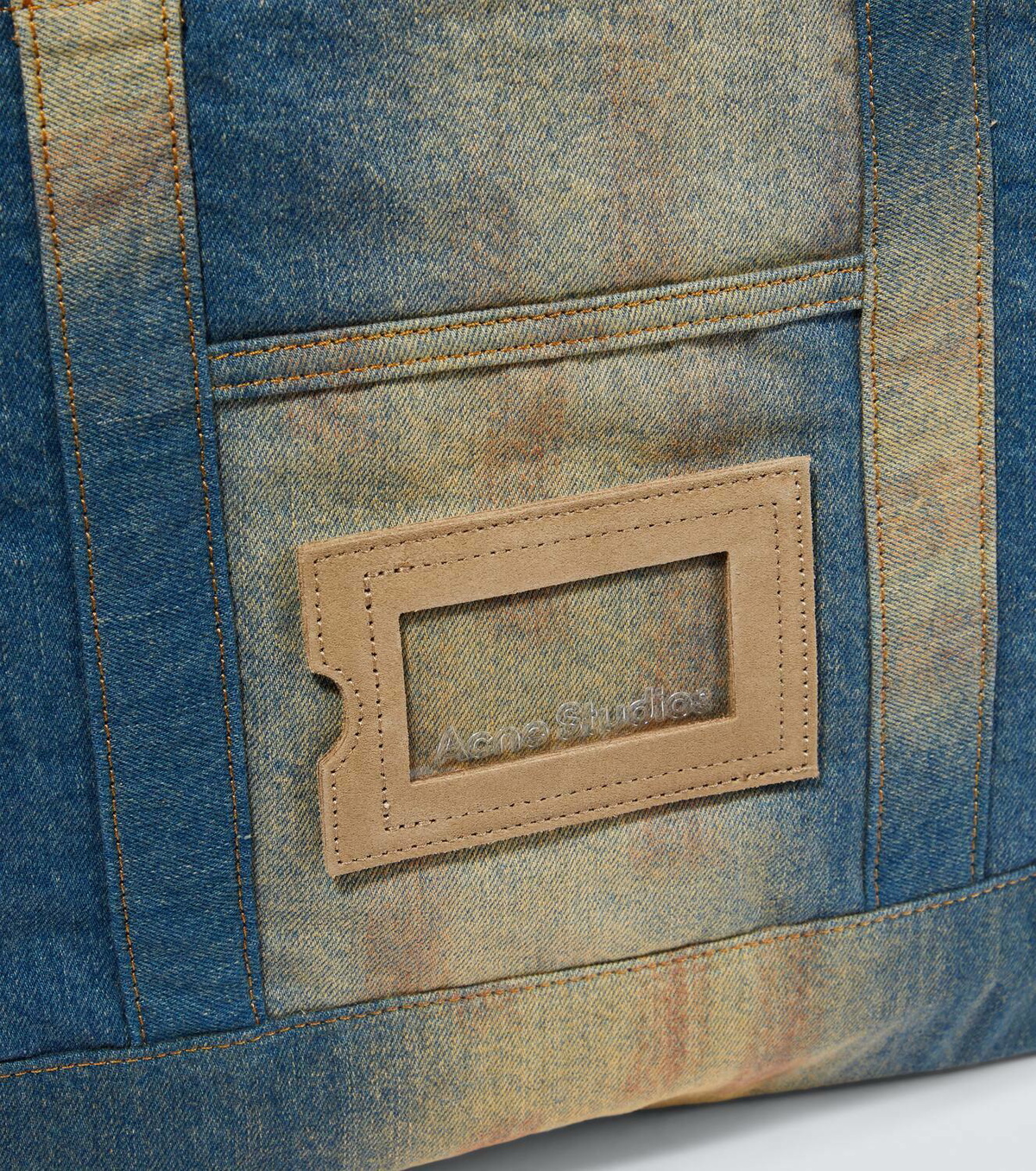 Acne Studios Bleached denim tote bag Acne Studios