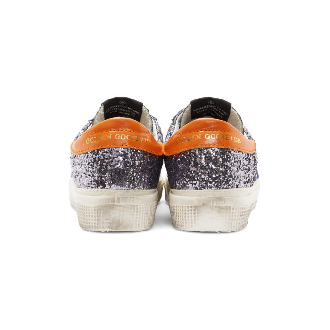 Golden Goose Grey Glitter May Sneakers Golden Goose Deluxe Brand