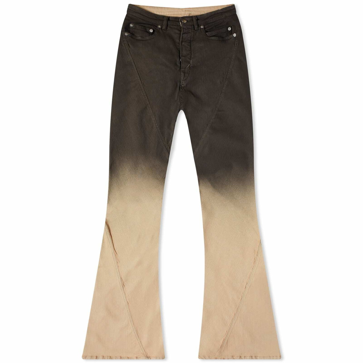 Rick Owens Men's Bias Jeans in Black Pearl Rick Owens