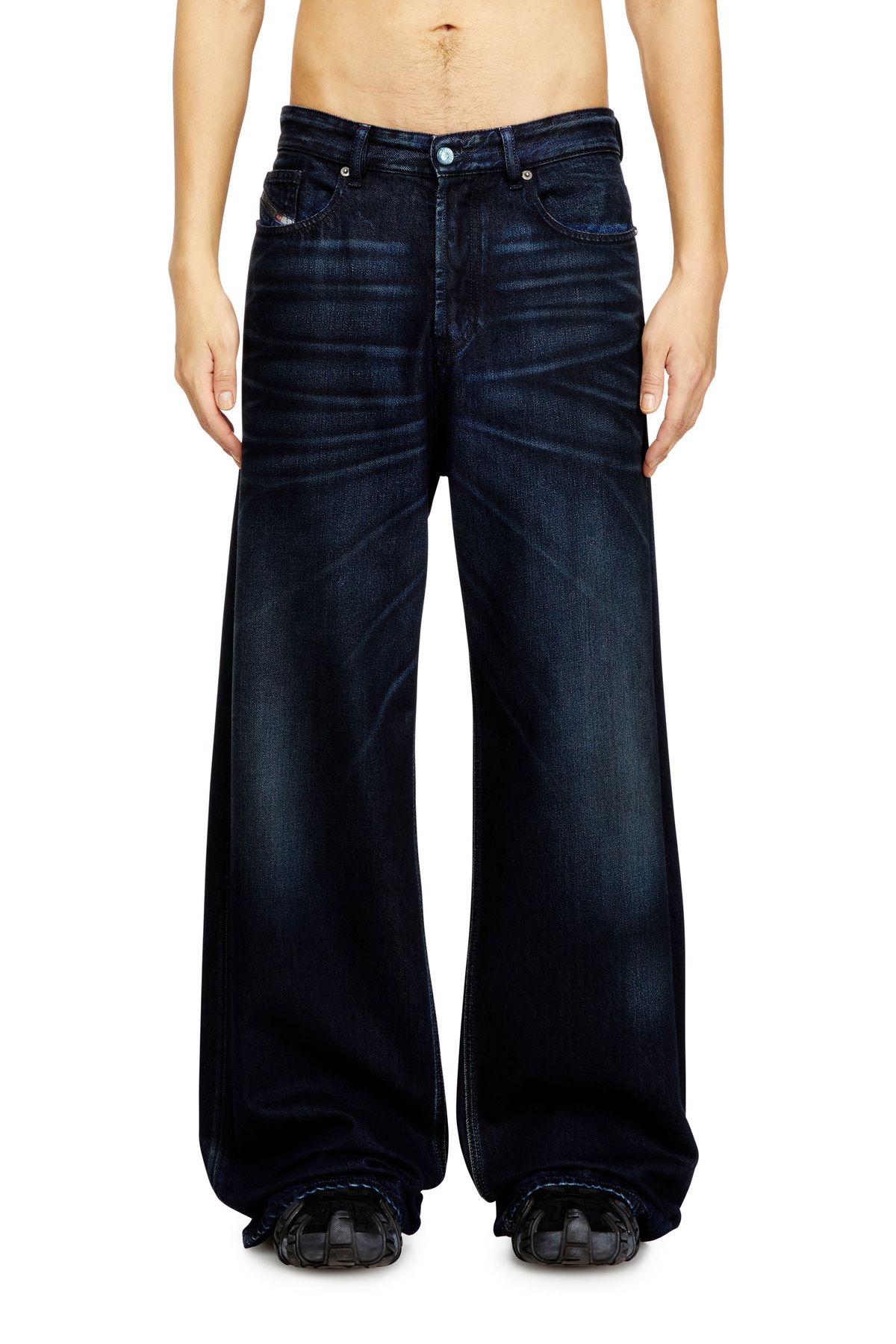Diesel Relaxed Jeans - D-Rise - Jeans Mens in Blue Diesel