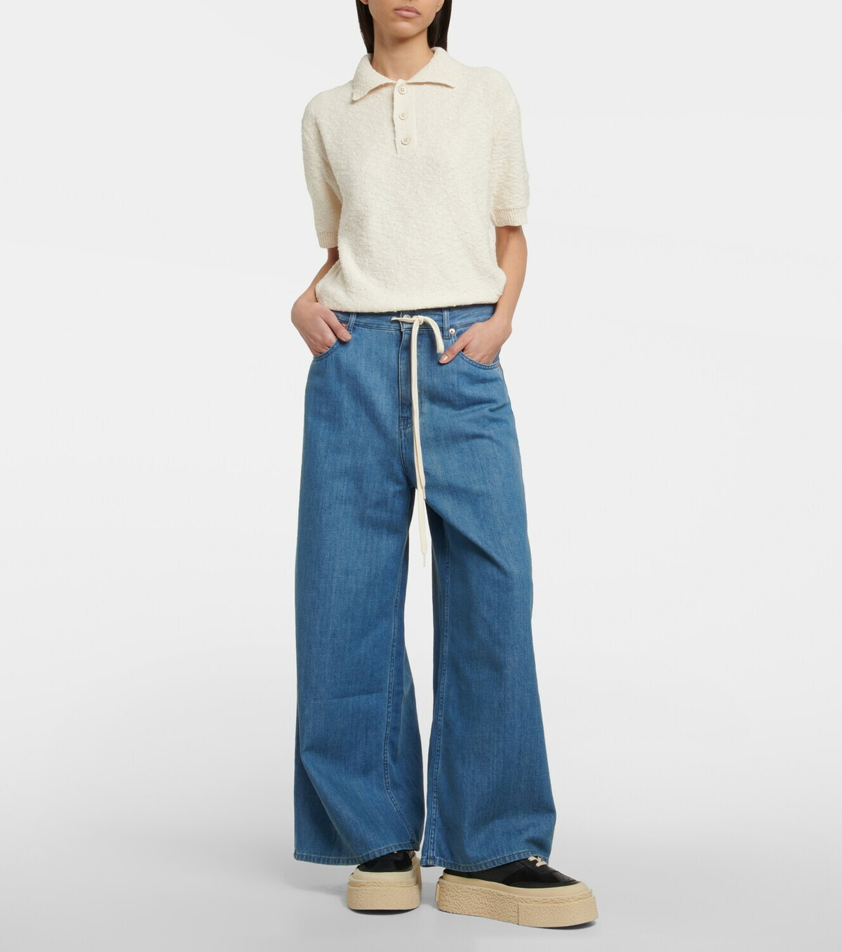 MM6 Maison Margiela - Mid-rise wide-leg jeans MM6 Maison Margiela