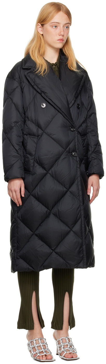 Max Mara Black Trecoat Down Coat Max Mara