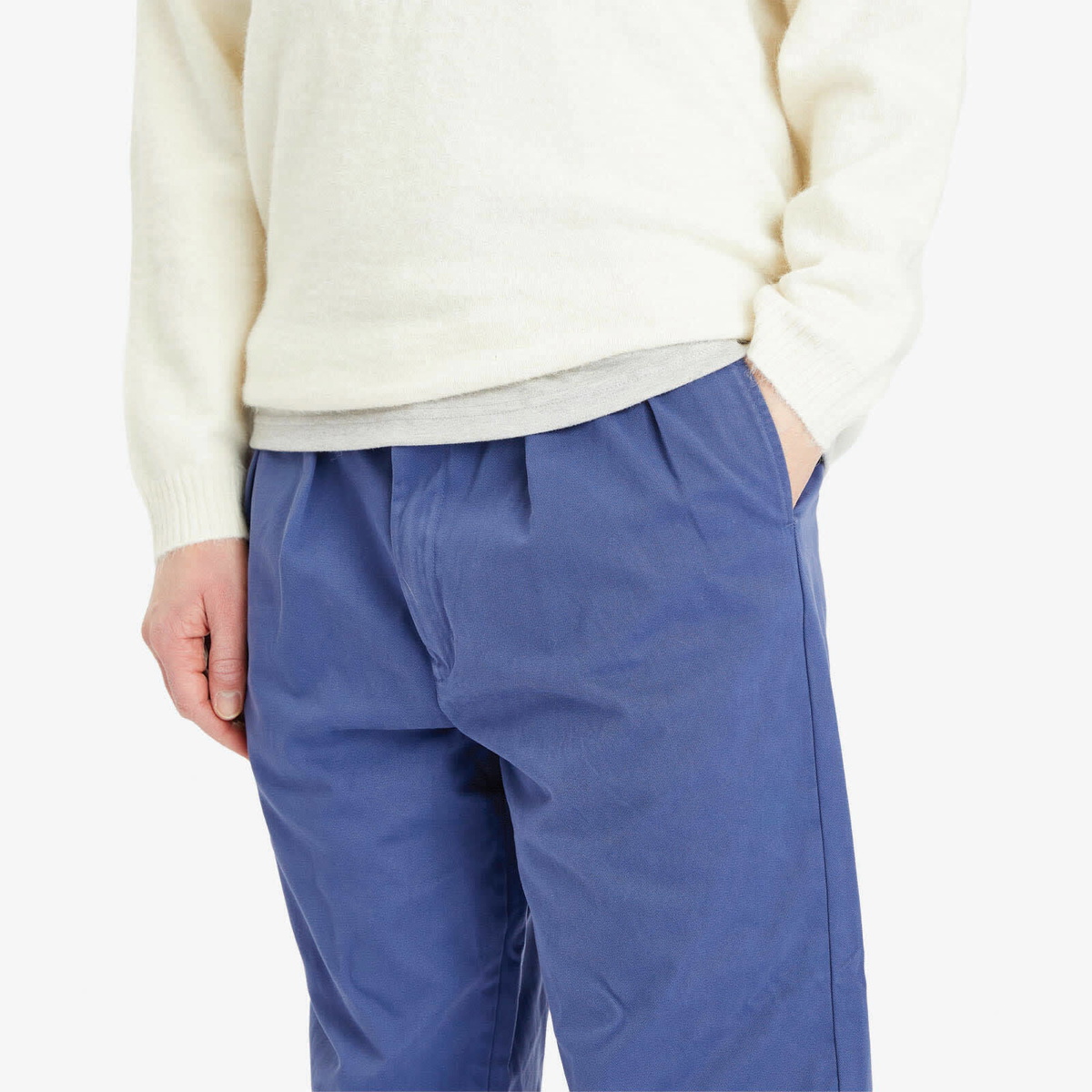 Polo Ralph Lauren Men's Whitman Pleated Chino Trousers in Light Navy ...