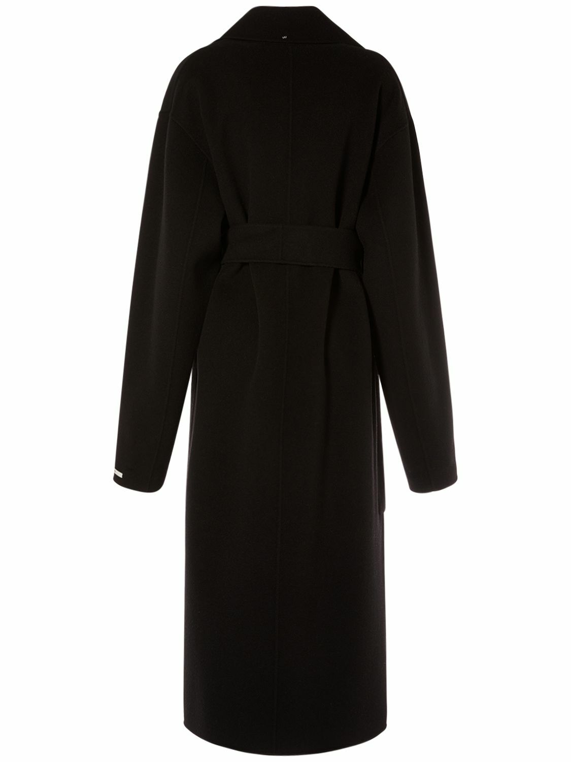 SPORTMAX - Polka Belted Wool Long Coat Sportmax