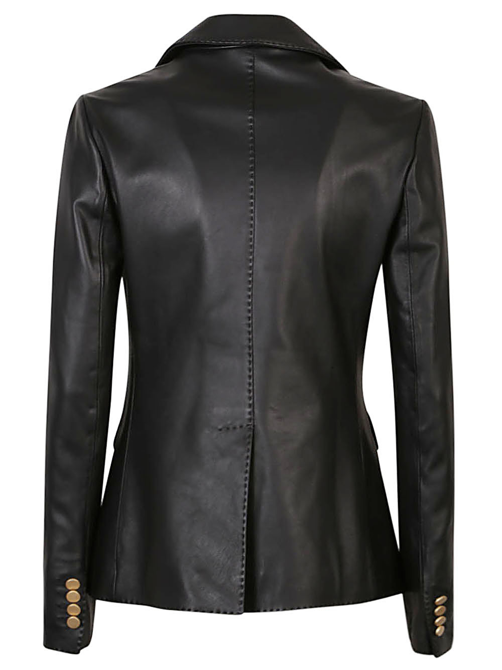 TAGLIATORE - Double-breasted Leather Jacket Tagliatore