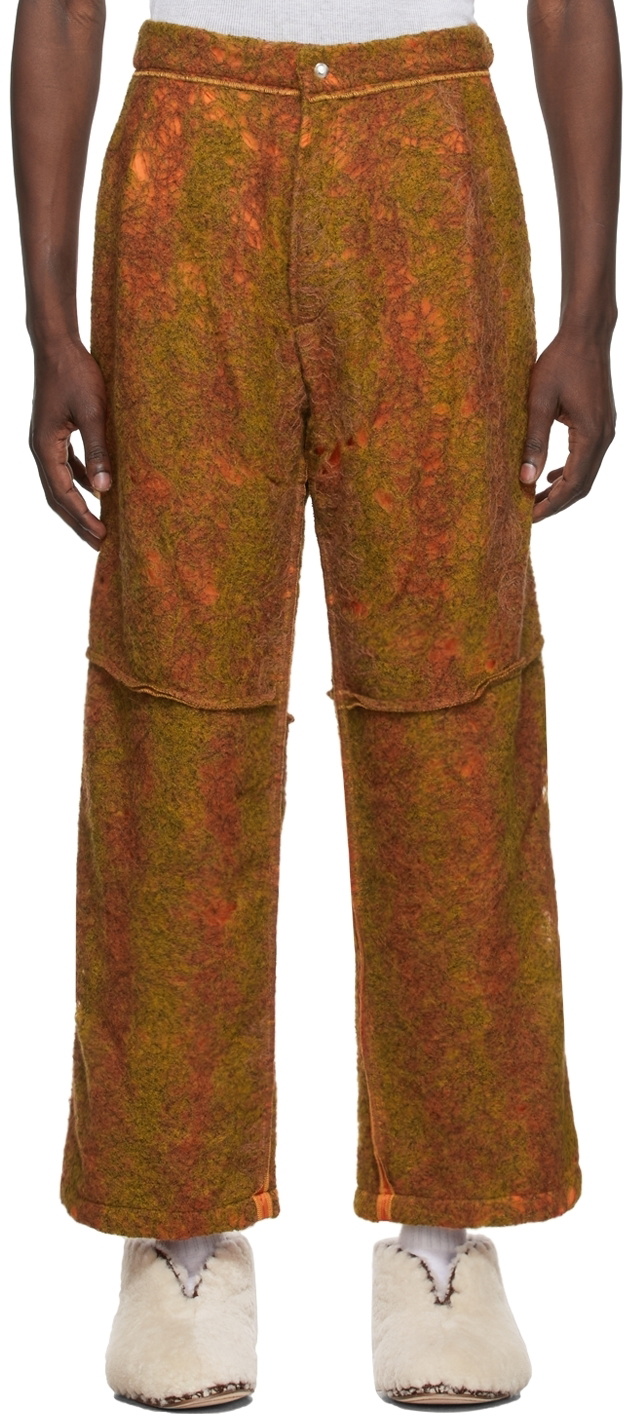VITELLI Orange & Khaki Doombah Hiking Trousers Vitelli