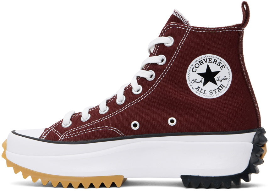 Converse Burgundy Run Star Hike Platform High Top Sneakers Converse