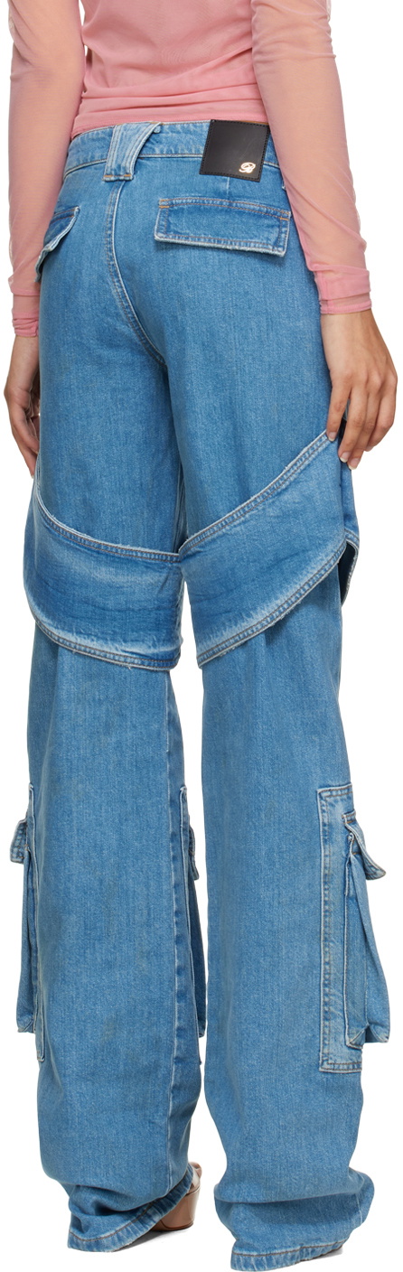 Blumarine Blue Paneled Jeans Blumarine