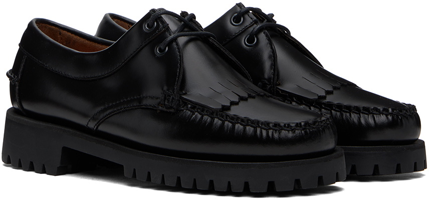 Sebago Black James Fringe Lug Loafers Sebago