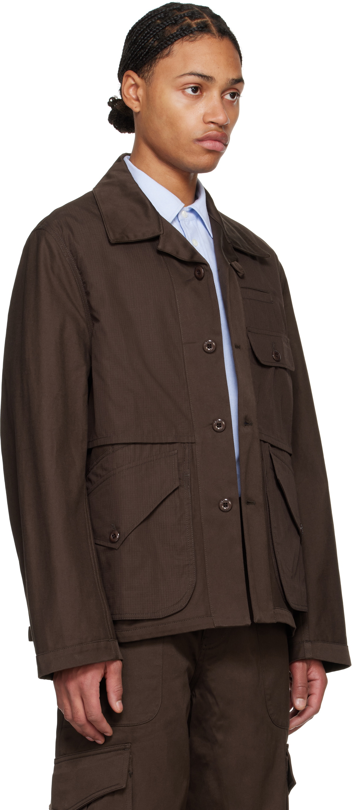 Kenzo Brown Kenzo Paris Workwear Reversible Jacket Kenzo