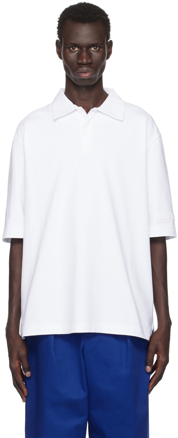 Marni White Oversized Polo Marni
