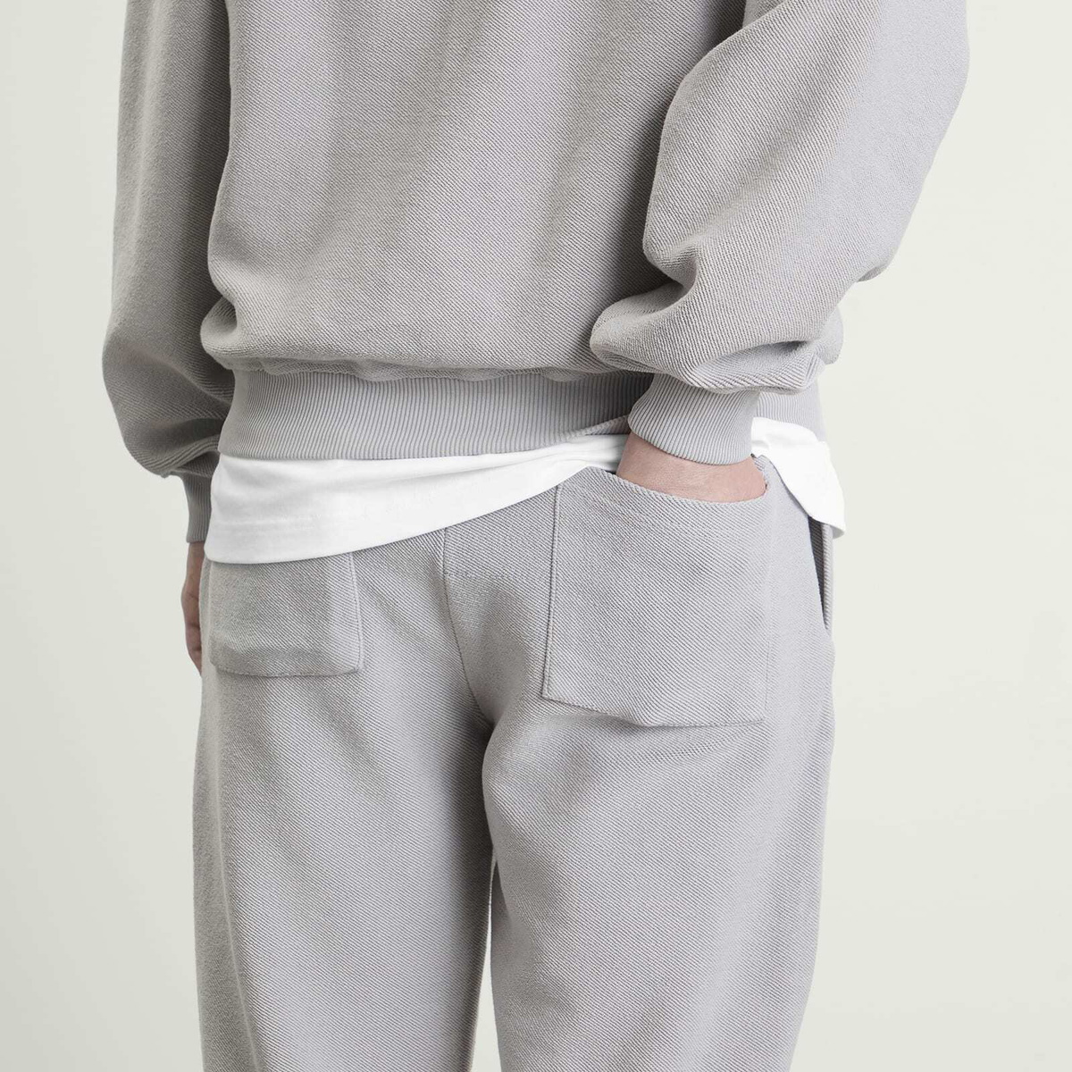 ANNIE HOOD Men's Inside Out College Straight Joggers in Washed Grey ...