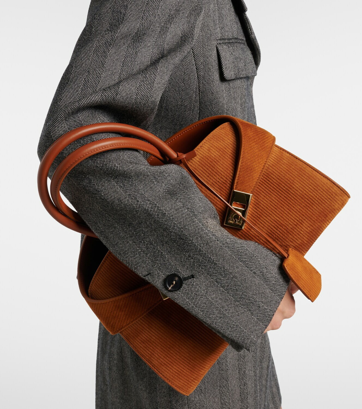 Ferragamo Hug Medium suede tote bag Salvatore Ferragamo