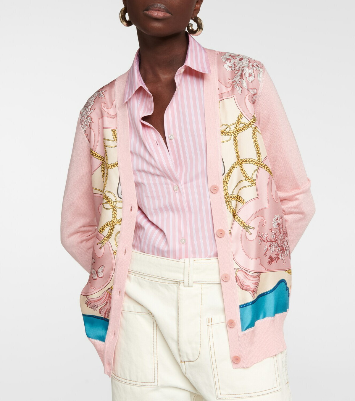 Etro - Printed cotton-blend cardigan Etro