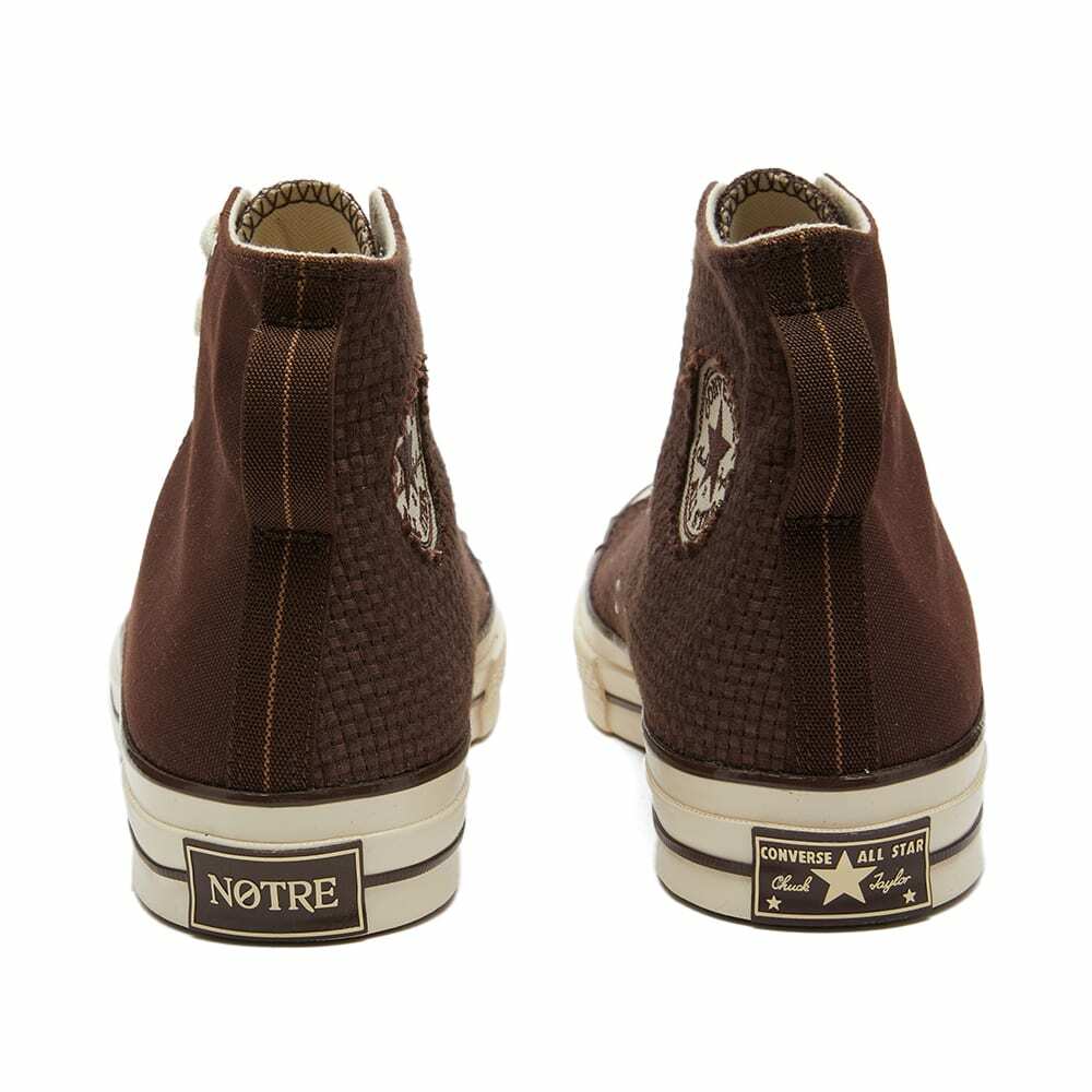 Converse x Notre Chuck 70 Hi-Top Sneakers in Deep Mahogany/Ash Converse