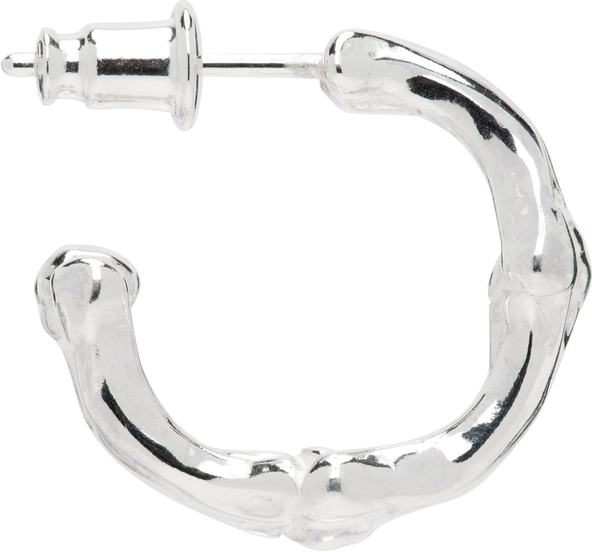 TAKAHIROMIYASHITA TheSoloist. Silver Bone Shaped M Single Earring ...