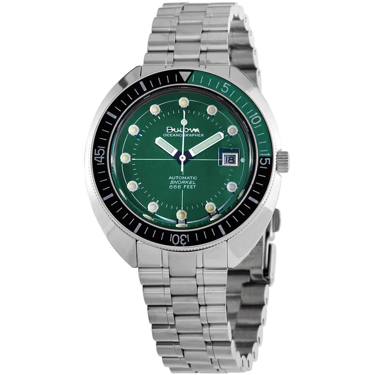 Bulova Special Edition Oceanographer Automatic Green Dial Mens Watch ...