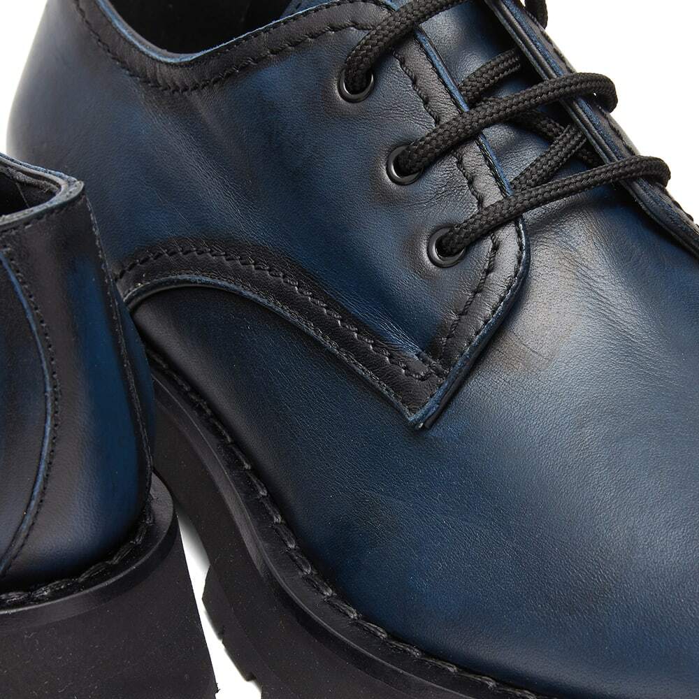 Alexander McQueen Men's Burnished Derby in Anthracite Alexander McQueen