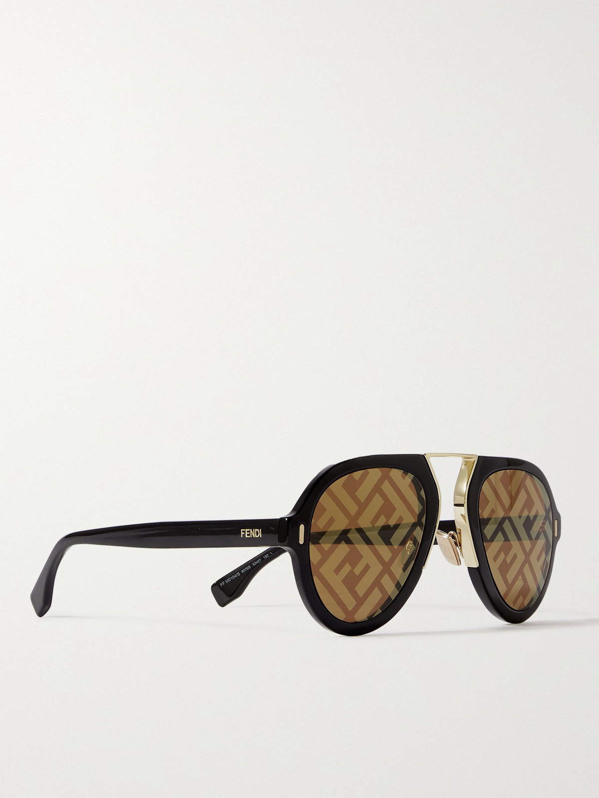 FENDI - Aviator-Style Acetate Sunglasses - Black Fendi