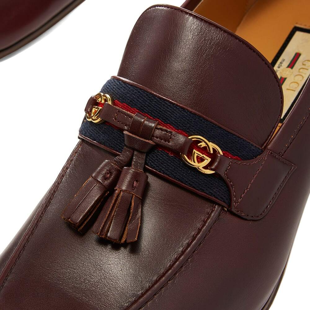 Gucci Men's Paride Loafer in Burgundy Gucci