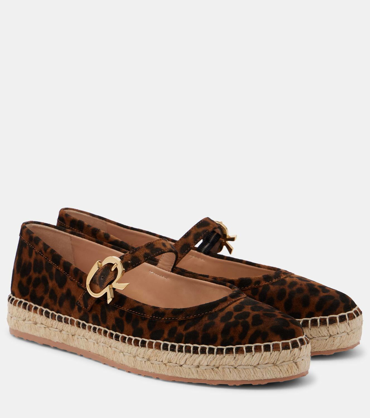 Gianvito Rossi Leopard-print suede espadrilles Gianvito Rossi