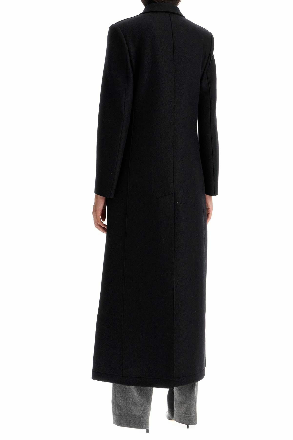 HARRIS WHARF LONDON double-breasted pressed wool coat Black Harris ...