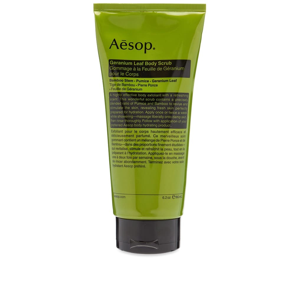 Aesop Geranium Leaf Body Scrub in 180ml Aesop