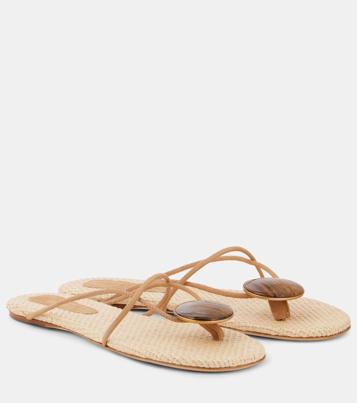 Christopher Esber Doma suede thong sandals Christopher Esber